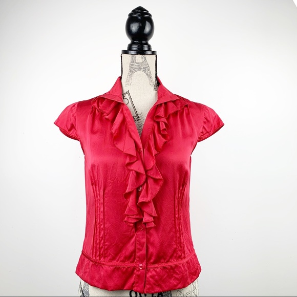 Talbots | Tops | Talbots Ruffled Neckline Details Silk Blouse 2 | Poshmark